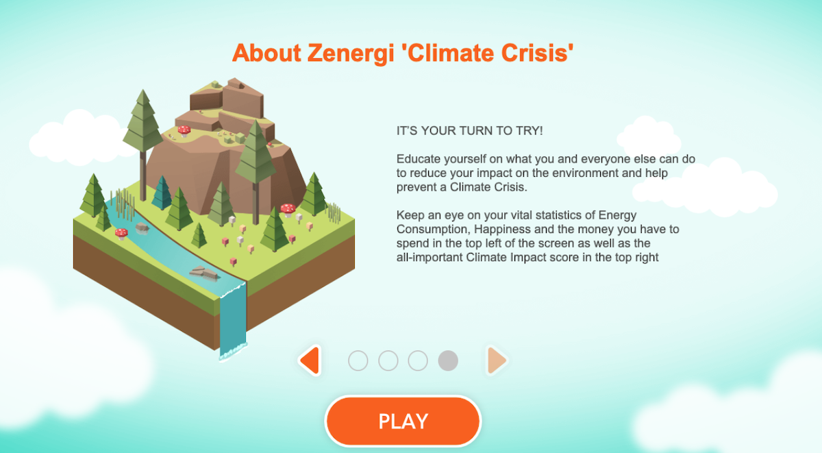 Climate change game to educate children | Renewable Heating Hub