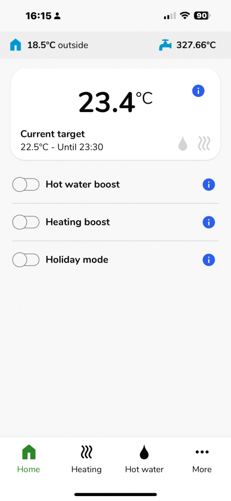 Homely Smart Controller | Renewable Heating Hub
